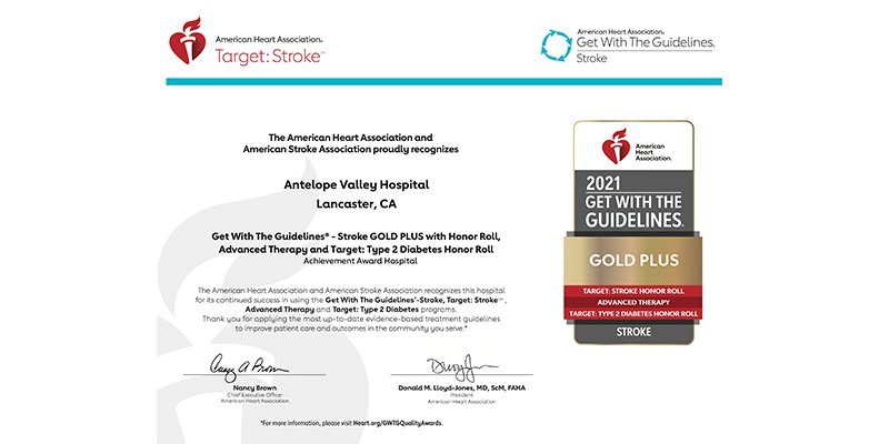 AVH Receives Gold Plus Get With The Guidelines Award