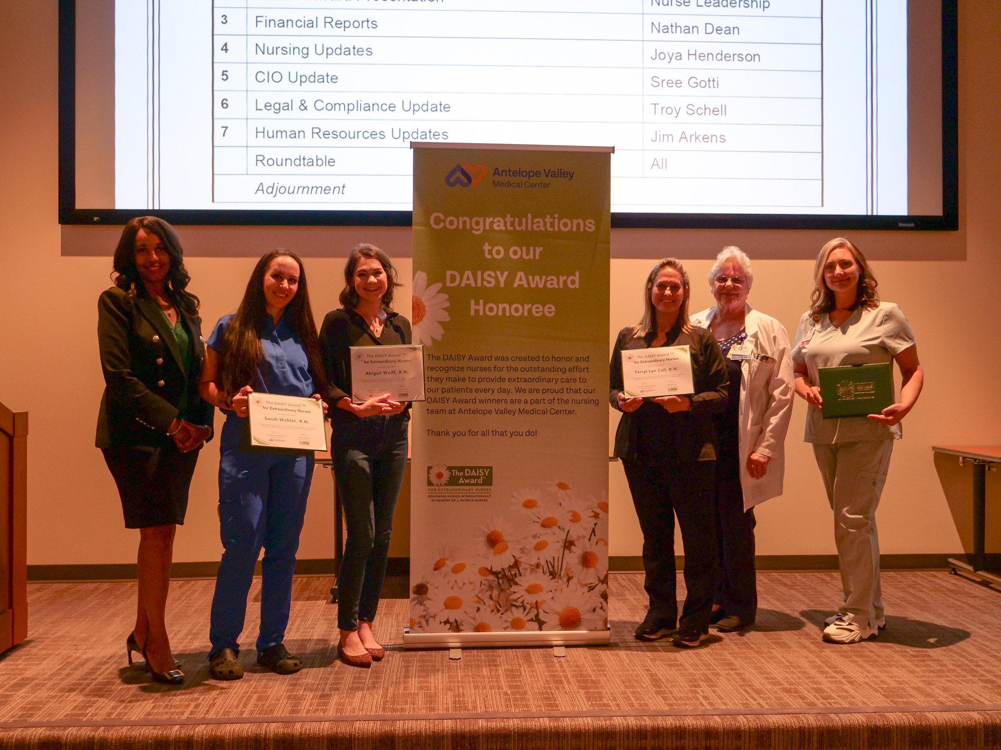 Antelope Valley Medical Center Nurses Honored with The DAISY Award